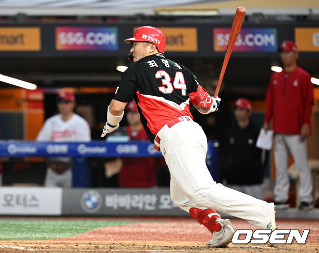 [사진]프로 데뷔 통산 4078루타 기록하는 최형우::스포탈코리아