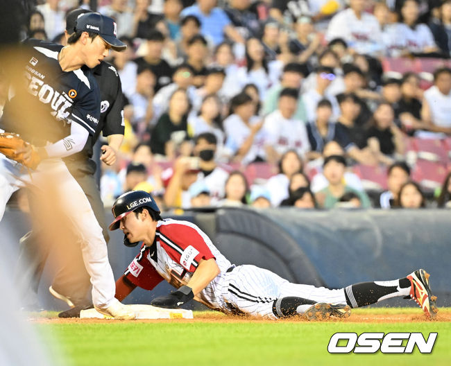 [사진]박해민,'400도루 달성!'::스포탈코리아