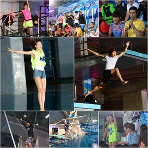 2PM·인피니트·씨스타, '맨친'과 다이빙 대결..막상막하 - OSEN