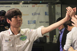 방태수의 예상치 못했던 3킬...진에어, SKT 잡고 프로리그 4R 우승 - OSEN