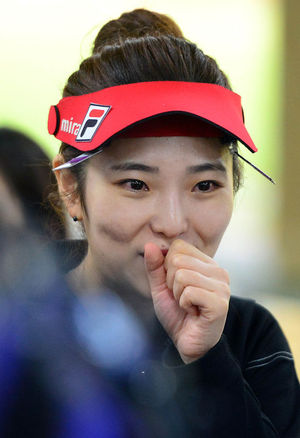 [사진]'단체전 금메달' 정미라,'눈물이 글썽글썽' - OSEN