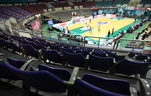 [사진]'코로나19 확산을 막아라' 무관중 경기 진행되는 WKBL - OSEN