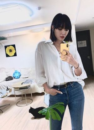 김새롬, 똑단발에 일자 앞머리로 동안 미모..늘씬한 청바지핏[★SHOT!] - OSEN