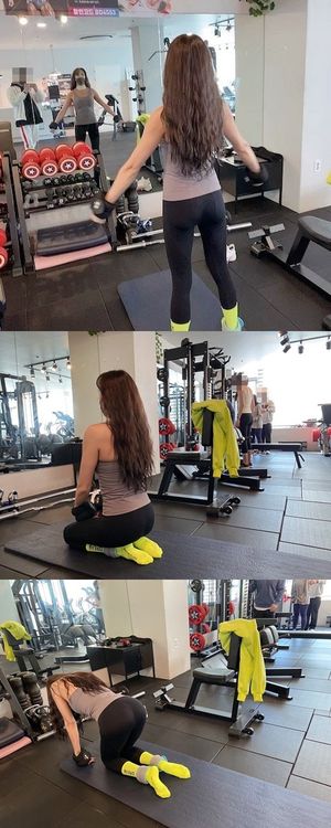 '48kg' 김지우, 모래주머니 손발에 차고 지칠 때까지 운동 '완벽 뒤태' [★SHOT!] - OSEN