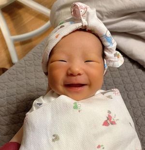 나비, 생후 11일 아들 몸무게 자랑 "모유수유로 드디어 3kg" - OSEN