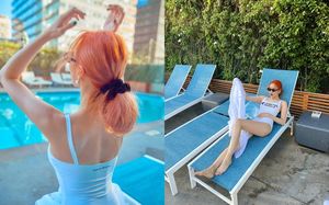 9Kg’ 선미, 수영복 입고 증량한 몸매 자랑 “탄탄한 등+매끈한 다리” - OSEN