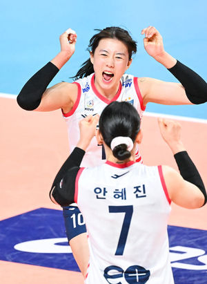 [사진]서브에이스 성공 강소휘,'바로 이 느낌이야' - OSEN