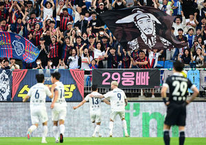 [사진]수원FC,'오인표의 골에 열광' - OSEN