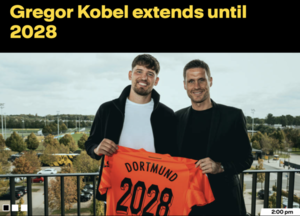 BVB, 수문장-부주장 코벨과 재계약...2028년까지 "우승 도전에 앞장서고 싶다" [공식발표] - OSEN