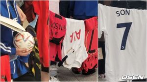 "손흥민 보고싶어요" SON 귀국→7번 유니폼多+미니볼까지 '공항 북적북적'[오!쎈 인천] - OSEN