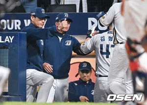 타선 대폭발로 준PO행...NC 강인권, "선수들 덕분에 승리, 페디 등판은 모레쯤 결정" [WC1] - OSEN