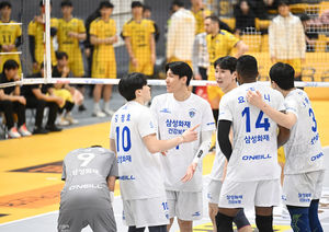 [사진]삼성화재,'KB손해보험 상대 3-0 승리' - OSEN