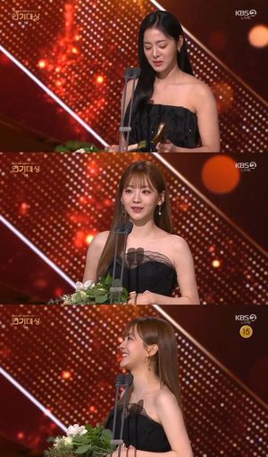 "왜 눈물이…" 설인아·조이현, 인기상 받고 오열 (Oh!쎈 포인트)[2023 KBS 연기대상] - OSEN