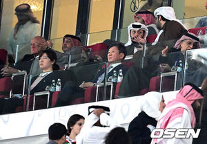 '충격패' 지켜본 정몽규 KFA 회장... 한준희 부회장 "경기 후 몇 분과 얘기 나눠"→'경질론' 모를 리 없는 협회 '결단' 낼까 - OSEN