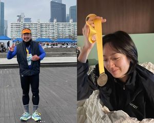 강재준♥이은형, 결혼 7년 만에 2세 임신 '깡총이' 생각하며 마라톤 완주 [★SHOT!] - OSEN