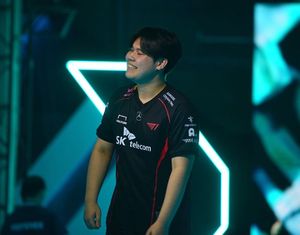 [VCT 퍼시픽 킥오프] T1, 7시간 16분 혈투 끝에 첫 승전보…A조 승자전 진출 - OSEN