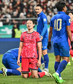 [사진] 조규성, 빗나간 슛이 아쉽네 - OSEN