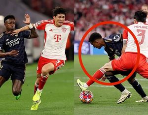 몸싸움에서 번뜩인 KIM, PK 헌납으로 나락... 뮌헨, 레알과 UCL 4강 1차전 2-2 무승부→'지옥의 원정' 부담감 '백배' - OSEN