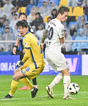 [사진]이범수 GK,'앗 놓쳤어' - OSEN