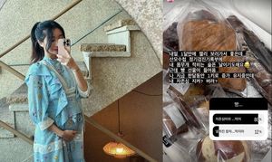 "한 달에 고작 1kg 증가"... 이지훈♥ 아야네, 8개월 임산부 맞아? - OSEN
