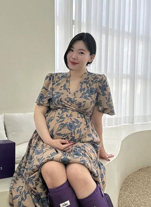 이다은, 만삭에도 관리하는 모습 "임신 후 20kg ↑" - OSEN