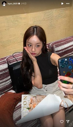 혜리, 손바닥보다 작은 얼굴..'47kg' 무색한 뼈마름 몸매 [★SHOT!] - OSEN