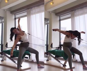 ‘이상해 며느리’ 김윤지, 12kg 쪘다더니 배 빼곤 그대로.. 만삭에도 ‘오운완’ - OSEN