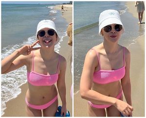 백지영, 핑크 비키니로 완벽 몸매 공개! 20년 간 '49kg' 유지 했다더니! - OSEN