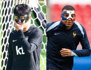 'SON 7' 마스크도 '음바페 청백적' 마스크도 실제론 못 본다...UEFA·FIFA 규정에 발목→레알에선 혹시? - OSEN