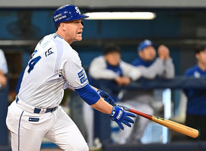 '퓨처스 첫선' 삼성 맥키넌, 115m 짜리 솔로포 쾅! 1루 수비도 OK! [오!쎈 대구] - OSEN