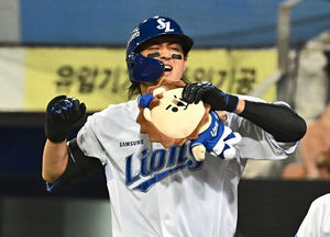 지는 법을 잊은 삼성, 두산 꺾고 4연승 질주…구자욱 통산 150홈런 달성 [대구 DH1 리뷰] - OSEN