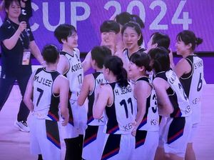 “220cm 장쯔위 한판붙자!’ U18女농구, 뉴질랜드 20점차 대파하고 4강 진출…中과 결승다툼 - OSEN