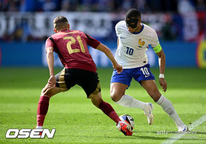 WC과 너무나 다른 유로의 음바페, 슈팅 34개 날려 필드 골이 없다 - OSEN