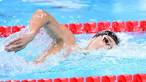 [사진]수영 김우민, '파리올림픽 남자 400m 예선 역영' - OSEN