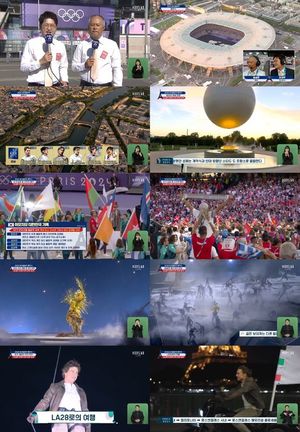송승환 "폐막식 4년마다 봐도 감동"→톰 크루즈 등장 오토바이 질주 '환호' (KBS 파리올림픽) - OSEN
