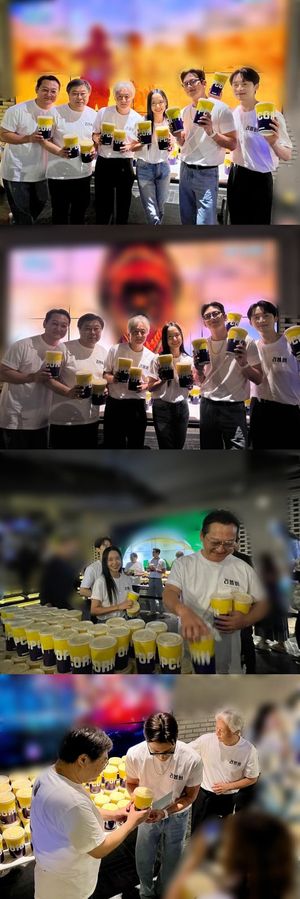 하츄핑에겐 졌지만..'리볼버', 광복절 맞아 200명에 팝콘 쐈다 - OSEN