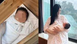 '♥︎윤남기 붕어빵' 이다은 아들, 4kg 우량아→생후 2주에 4.5kg 돌파[★SHOT!] - OSEN