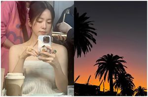 ‘최정훈♥︎’ 한지민, 낭만적인 노을이 암시하는 것은 - OSEN