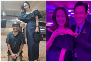 강주은, ♥최민수 무릎 꿇리고 파티GO! 이정재와 다정 투샷! - OSEN