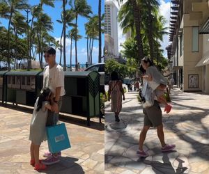 오상진, 20kg 딸 안고 하와이 여행..♥김소영도 "쉽지 않을텐데" - OSEN