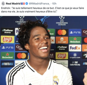 2006년 '레알 신성' 엔드릭, UCL 구단 기록 세운 골 쾅!.. "인생에서 원했던 골!" - OSEN