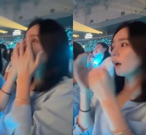 '연정훈♥︎' 한가인, god 콘서트서 눈물 흘린 사연.."학창시절 그자체" - OSEN