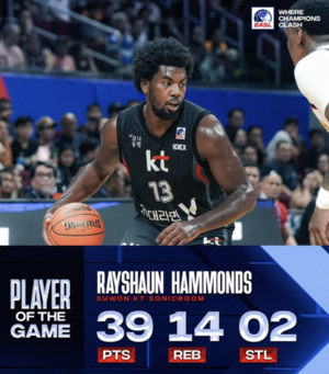 ‘해먼즈 39점+허훈 17점’ 수원 KT, 산미겔 비어먼과 EASL 개막전 승리 - OSEN