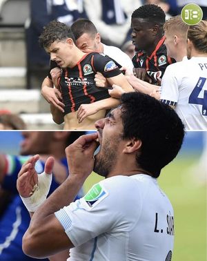 '수아레스 시즌2' 상대 목 깨물고 옐로카드→결국 FA에 적발...8G 출전 정지+벌금 2600만 원 - OSEN