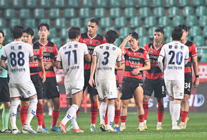 [사진] 1-1 무승부 기록한 포항 스틸러스와 수원FC - OSEN