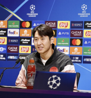 PSG 대표로 UCL 기자회견 참석한 이강인 "가짜 9번? 어떤 역할이든 100% 노력" - OSEN