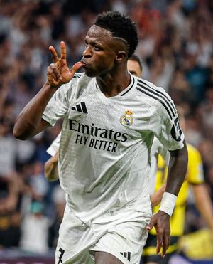 "발롱도르! 발롱도르!" UCL 해트트릭에 기대감 폭발...'시상식 D-5' 비니시우스 "꿈이 현실로 이뤄진 기분" - OSEN