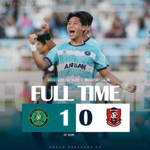 '김진현 결승골' 안산, 부천 PO 경쟁에 고춧가루...'골대 불운'에도 1-0 승리 - OSEN