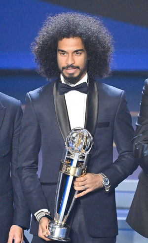 [사진]카타르 우승 이끈 아크람 아피프,'AFC 올해의 남자선수상 수상' - OSEN