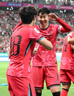 오세훈 선제골+'캡틴' SON 복귀골 '쾅'!... 한국, 쿠웨이트 2-0으로 리드[전반종료] - OSEN
